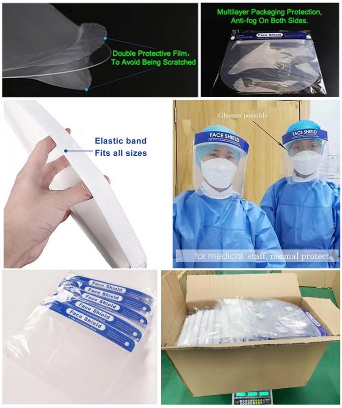 Anti Fog Transparent Face Shield for protection of Ebola Virus