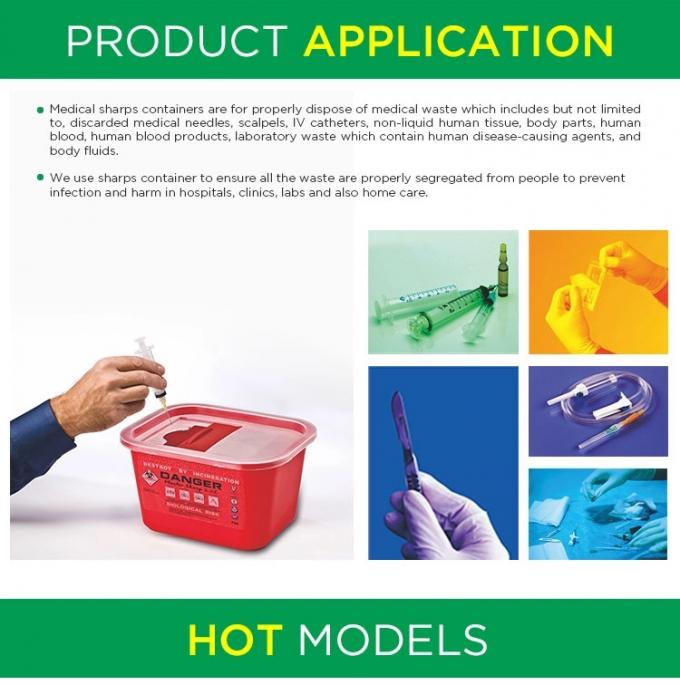 3L Needle Waste Bin Disposable Laboratory Supplies